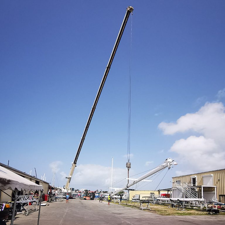 New Mast Installation – FKG Marine Rigging & Fabrication